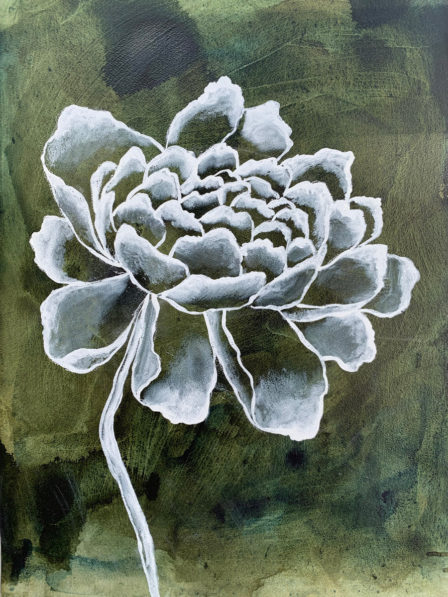 Sepia Forest Peony 22x30 – Judith Bigham
